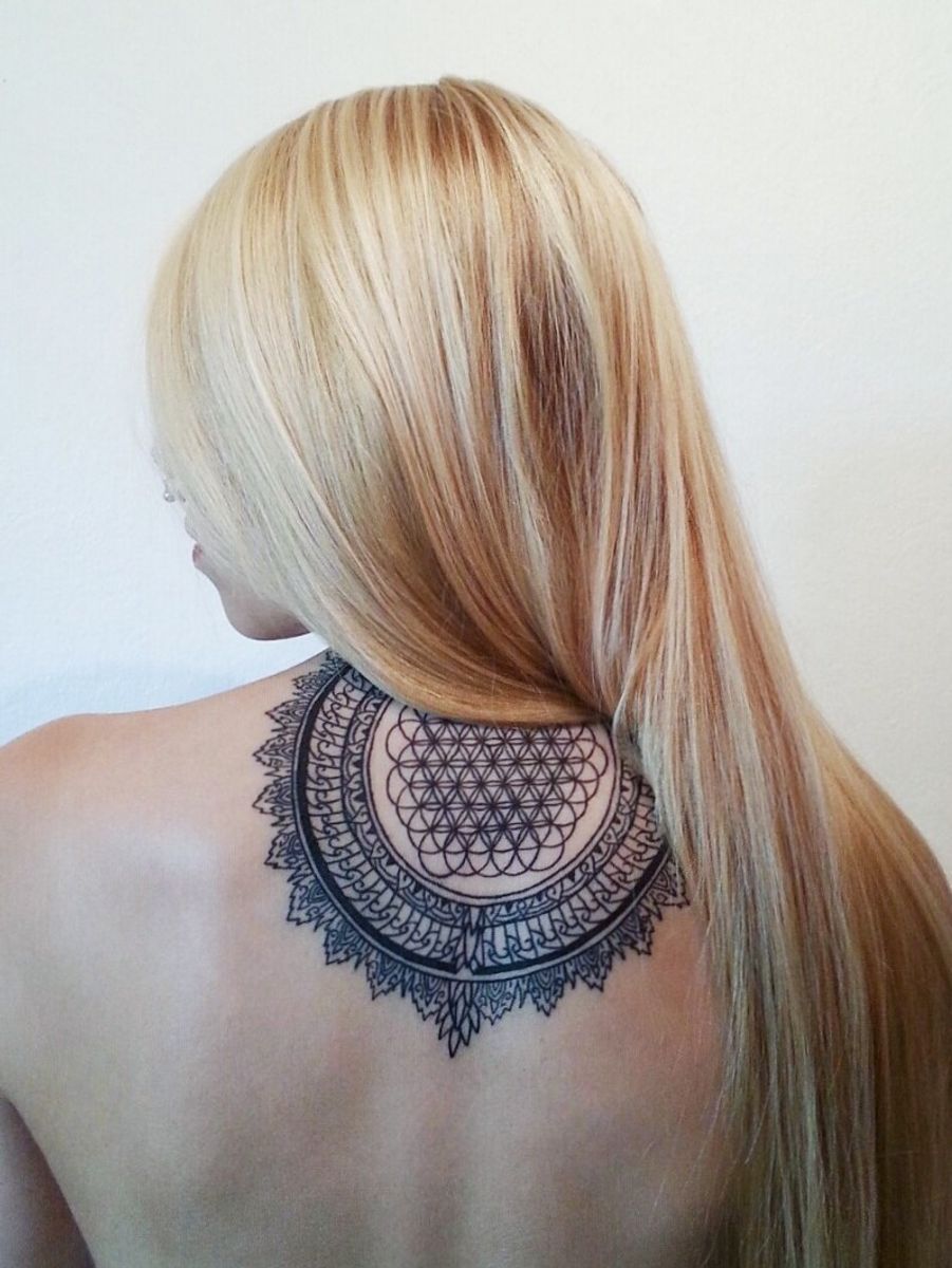 Tattoo uploaded by Chelsea Castaneda • #floweroflife #necktattoo • Tattoodo