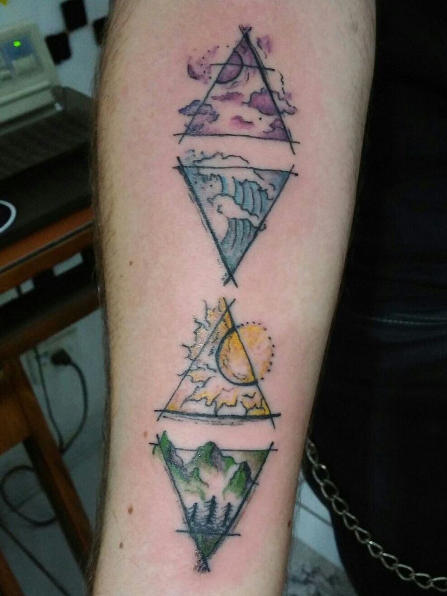 Tattoo uploaded by Bee Bug Arts Tattoo • Four elements • Tattoodo