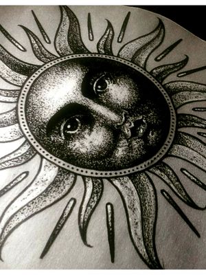 Tattoo uploaded by Leandro Parera • Sun - puntillismo - dotwork - Sol ...