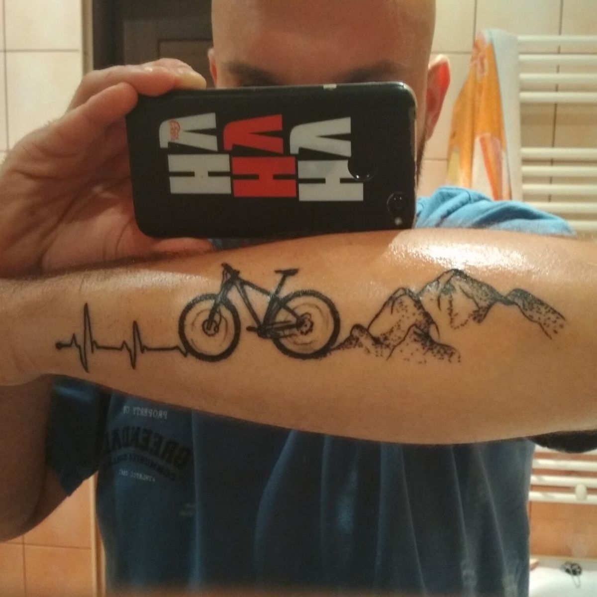 Tattoo uploaded by biker_420 • Wykonał MaxTenZłyTatoo. Rower jest moją ...