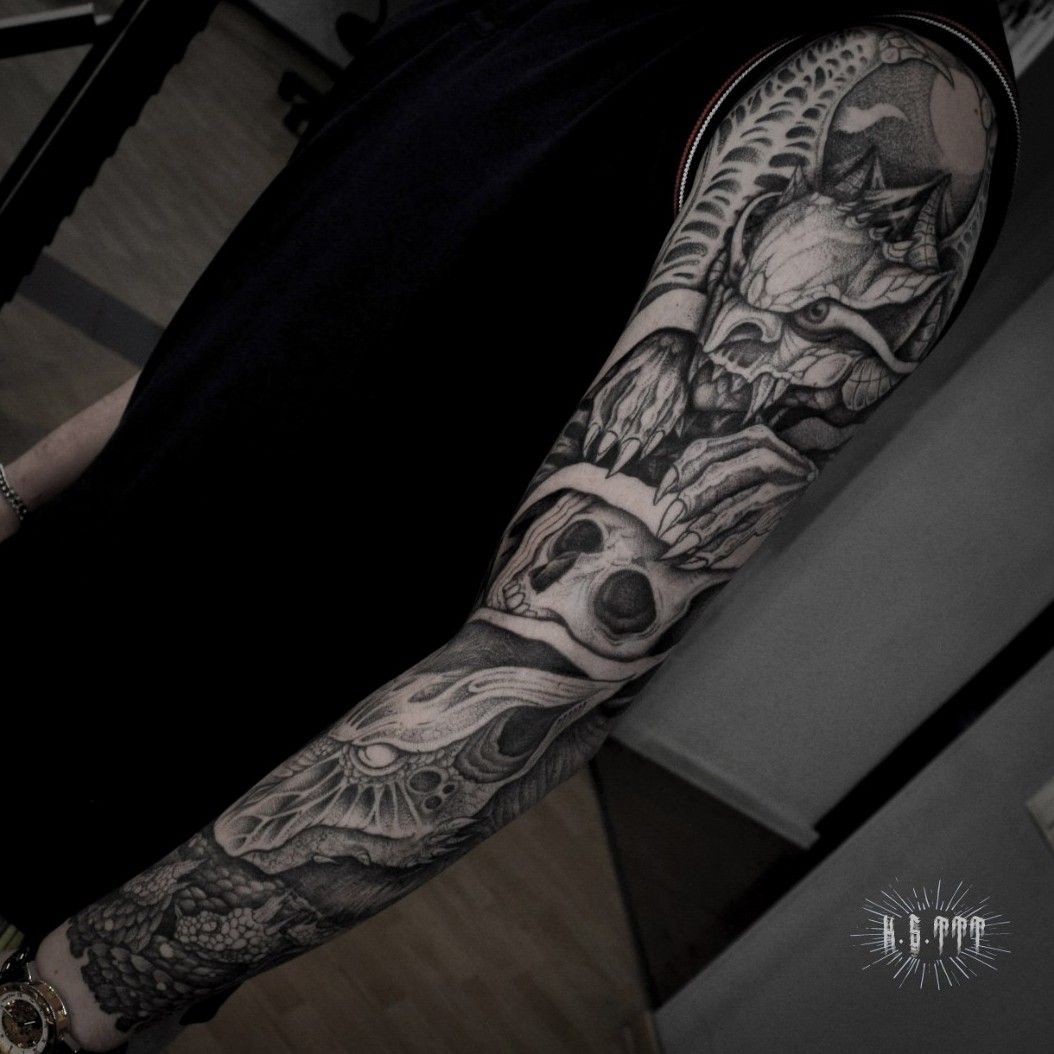 Afro Samurai Tattoo Sleeve