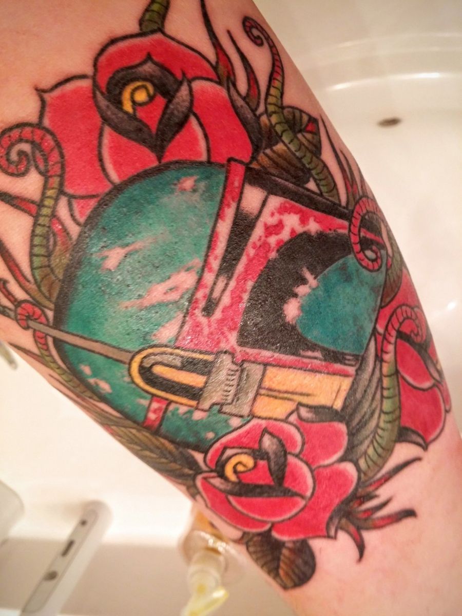 Tattoo uploaded by Brian Hook • Boba Fett done by Rhett • Tattoodo