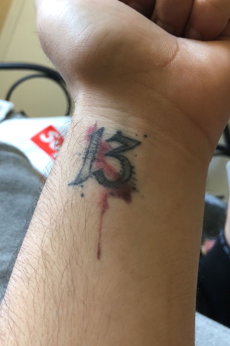 Tattoo uploaded by Joshua • Number 13 , 15-25 min , April 2016 - Chris ...