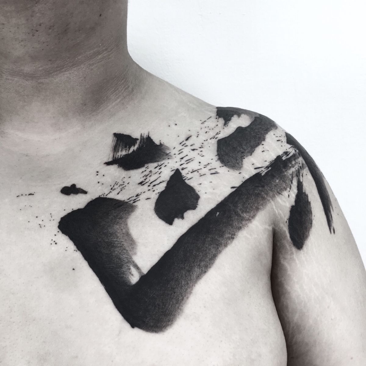 Tattoo uploaded by HANU • Brush stroke tattoo, IG :hanu_tattoo #tattoo ...
