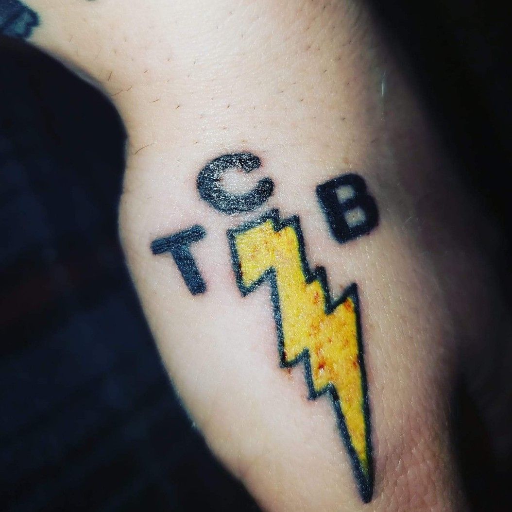 Tcb lightning bolt tattoo - Bronctattooaus.com