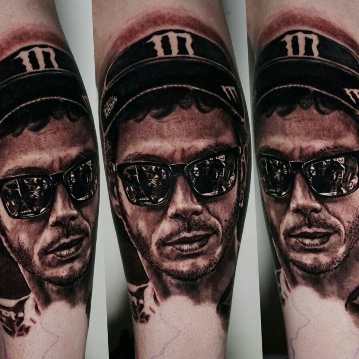Tattoo uploaded by Alo Loco Tattoo • Valentino Rossi Portrait www ...