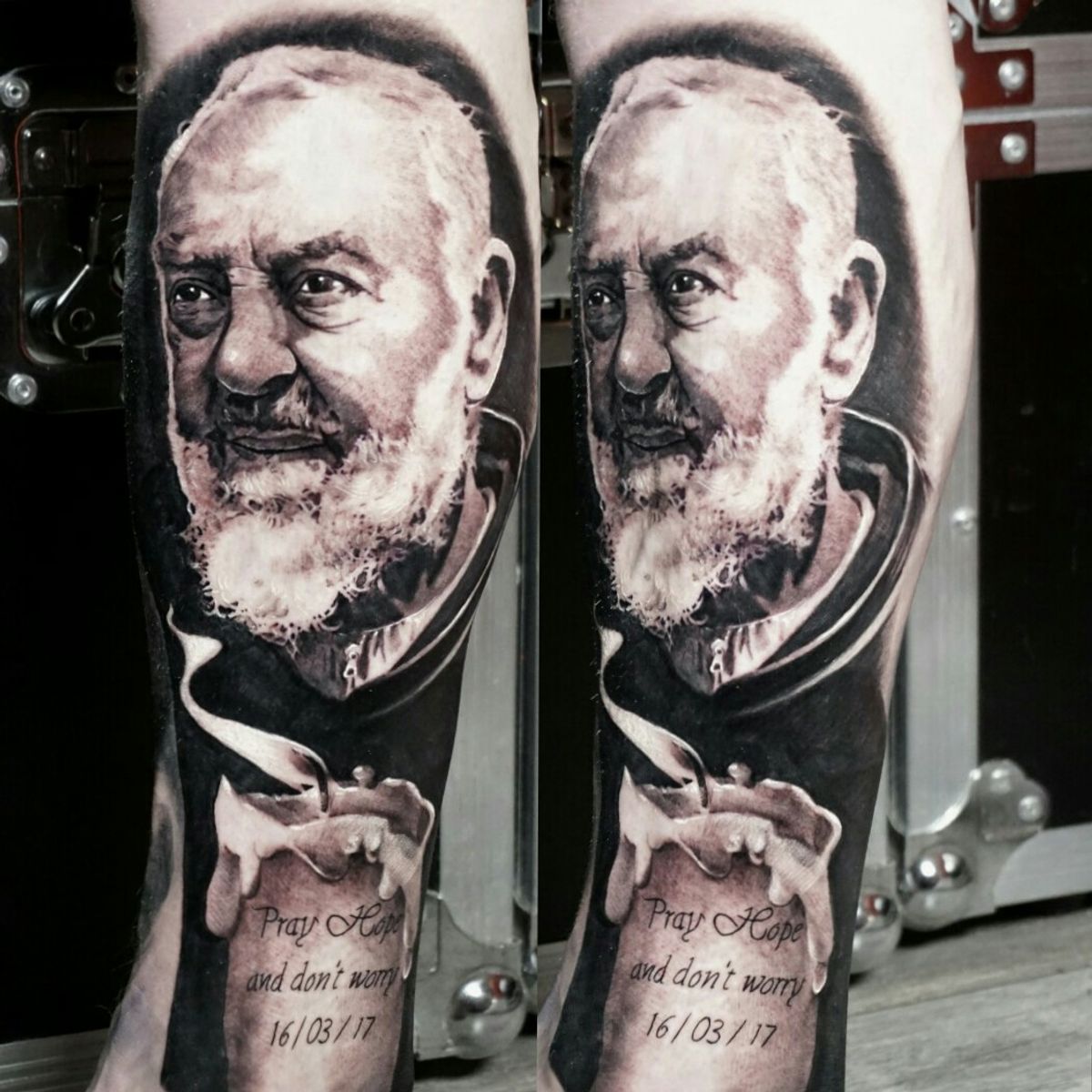 Tattoo uploaded by Alo Loco Tattoo • Padre Pio www.alolocotattoo.com ...