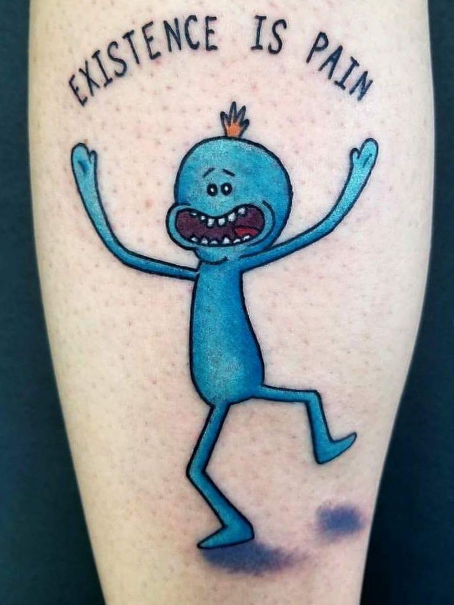 Tattoo uploaded by Studio X Tattoo • Mr. Meeseeks! Done by Matt ...