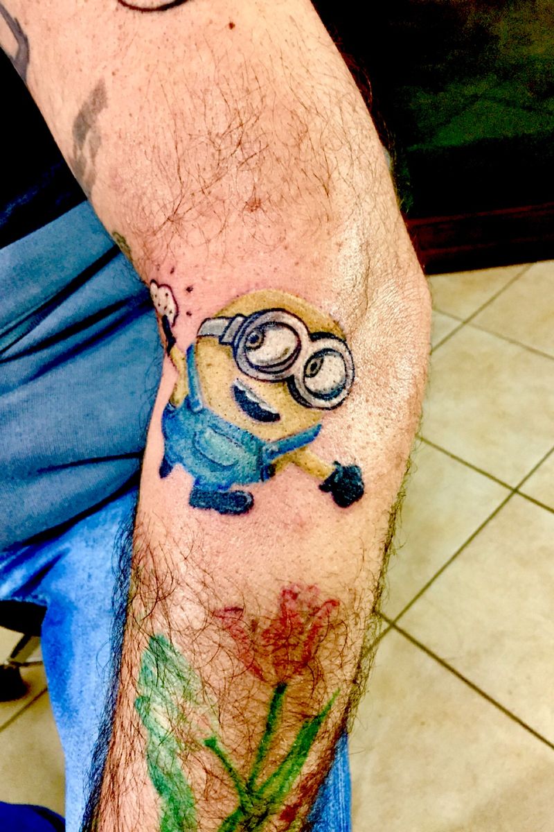 Tattoo uploaded by Dan Head • #cartoon #cartoontattoo #minions # ...