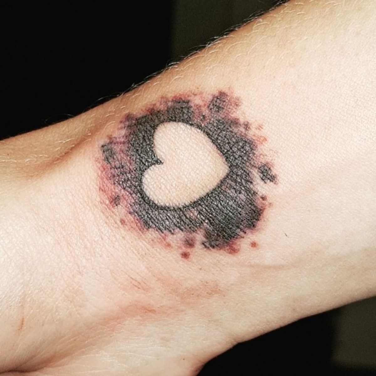 Tattoo uploaded by Adventure tattoo studios 2 • Crosshatch heart on ...