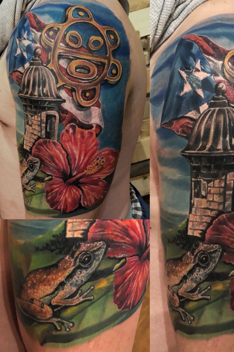 Tattoo uploaded by sanel valles • Puerto Rico themed tattoo • Tattoodo