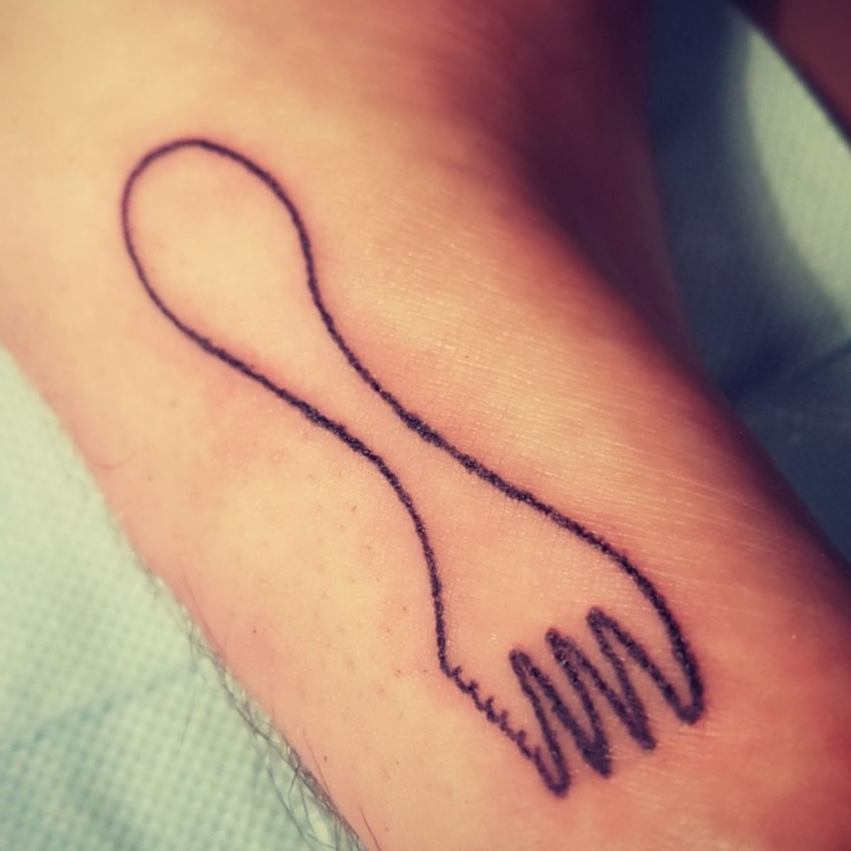 Tattoo uploaded by Acoustic Ink • Simple. Memorable. Spork. • Tattoodo