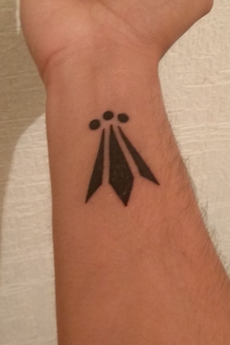 Tattoo uploaded by Lex Bertruy • Celtic Symbol Awen #celtictattoo #awen ...