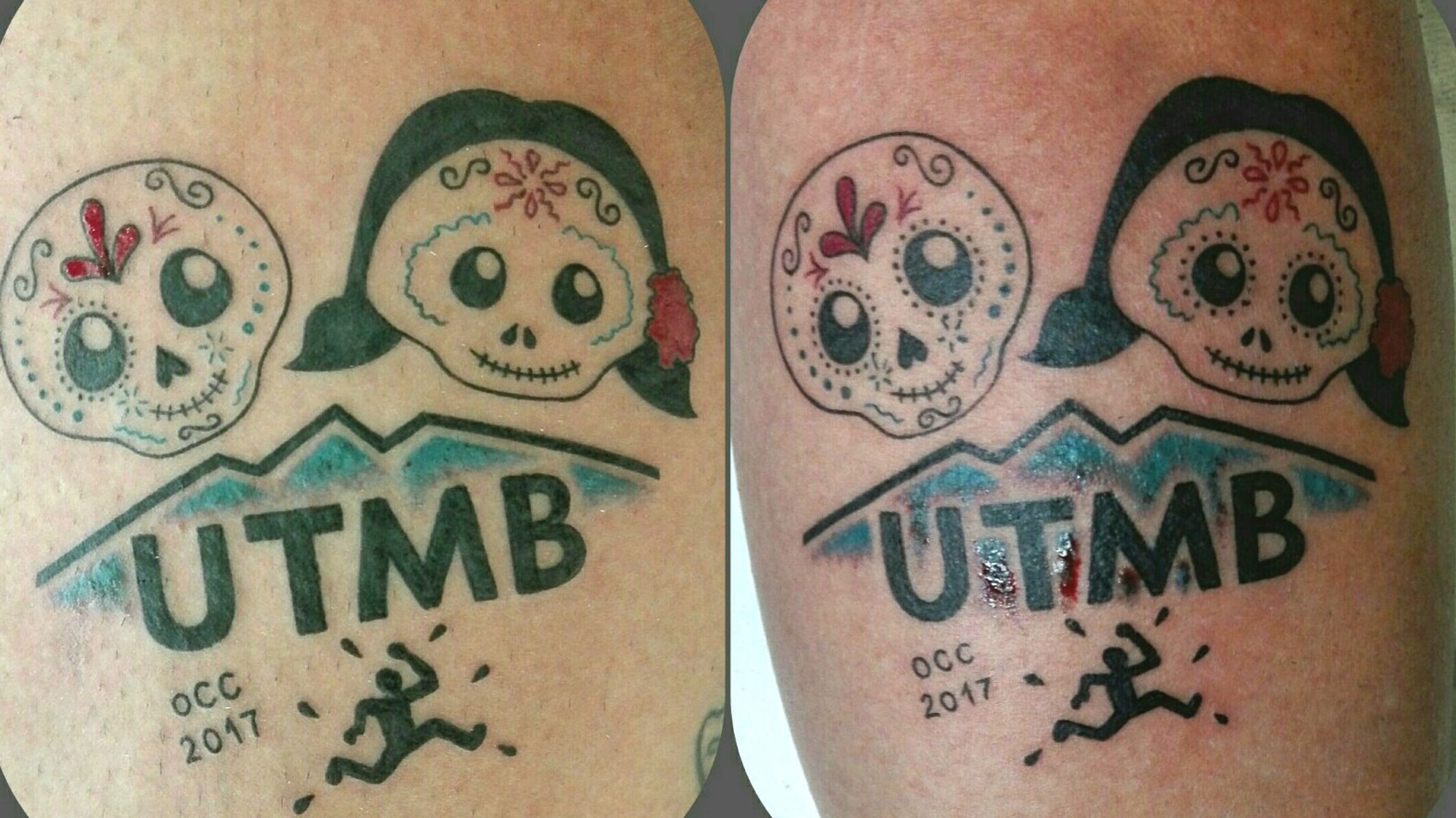 Tattoo uploaded by Ricardo Teixeira • He's and her's UTMB tattoo # ...