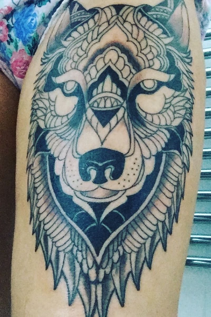 Tattoo uploaded by Tiff Rossington • Mandela wolf. By Little Al at ...