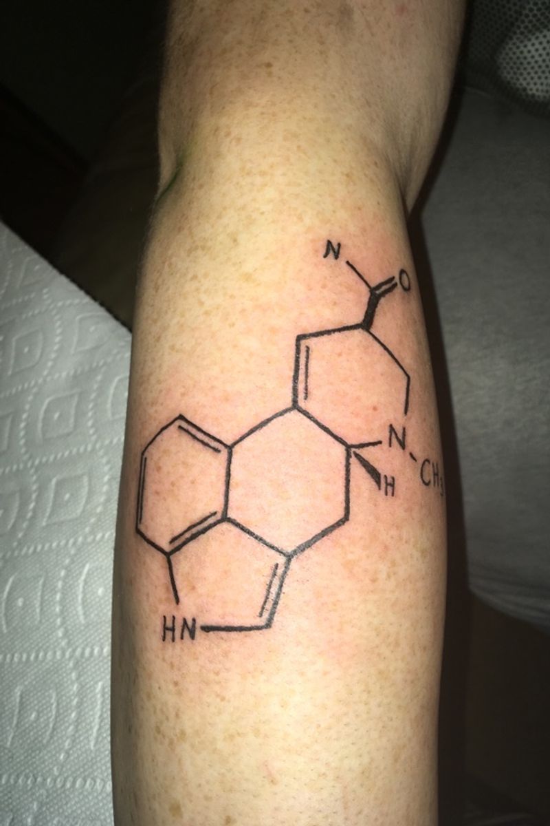 Tattoo uploaded by Layton Sherman • Lsd chemical compound • Tattoodo