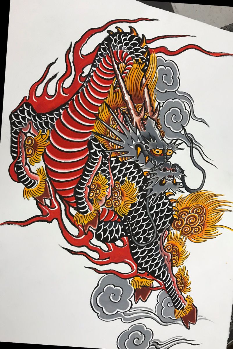Tattoo uploaded by Kayle LeoGrande • Kirin painting 22X30 watercolor ...
