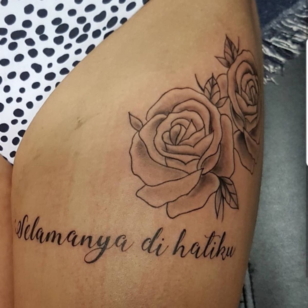 Tattoo uploaded by Roy Olislagers • Rose script tattoo #rose #tattooart ...