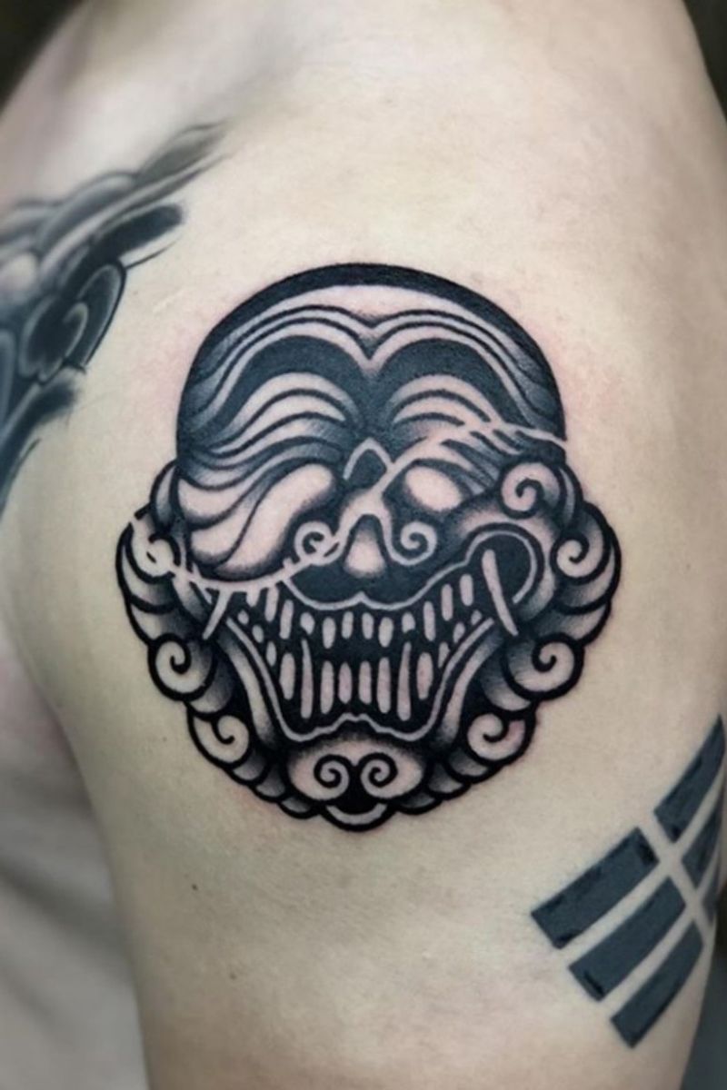 Tattoo uploaded by Christopher H Kim • Half hatae half demon done by ...