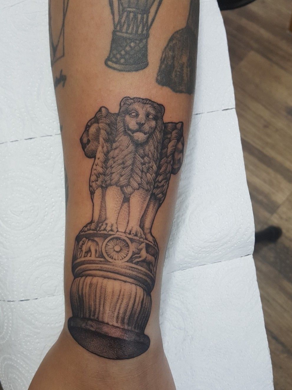 Ashoka Chakra Tattoo