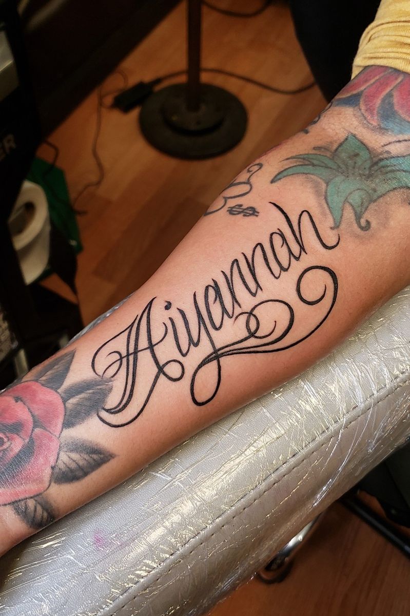 Tattoo uploaded by Gutta Banks • Freehand lettering • Tattoodo