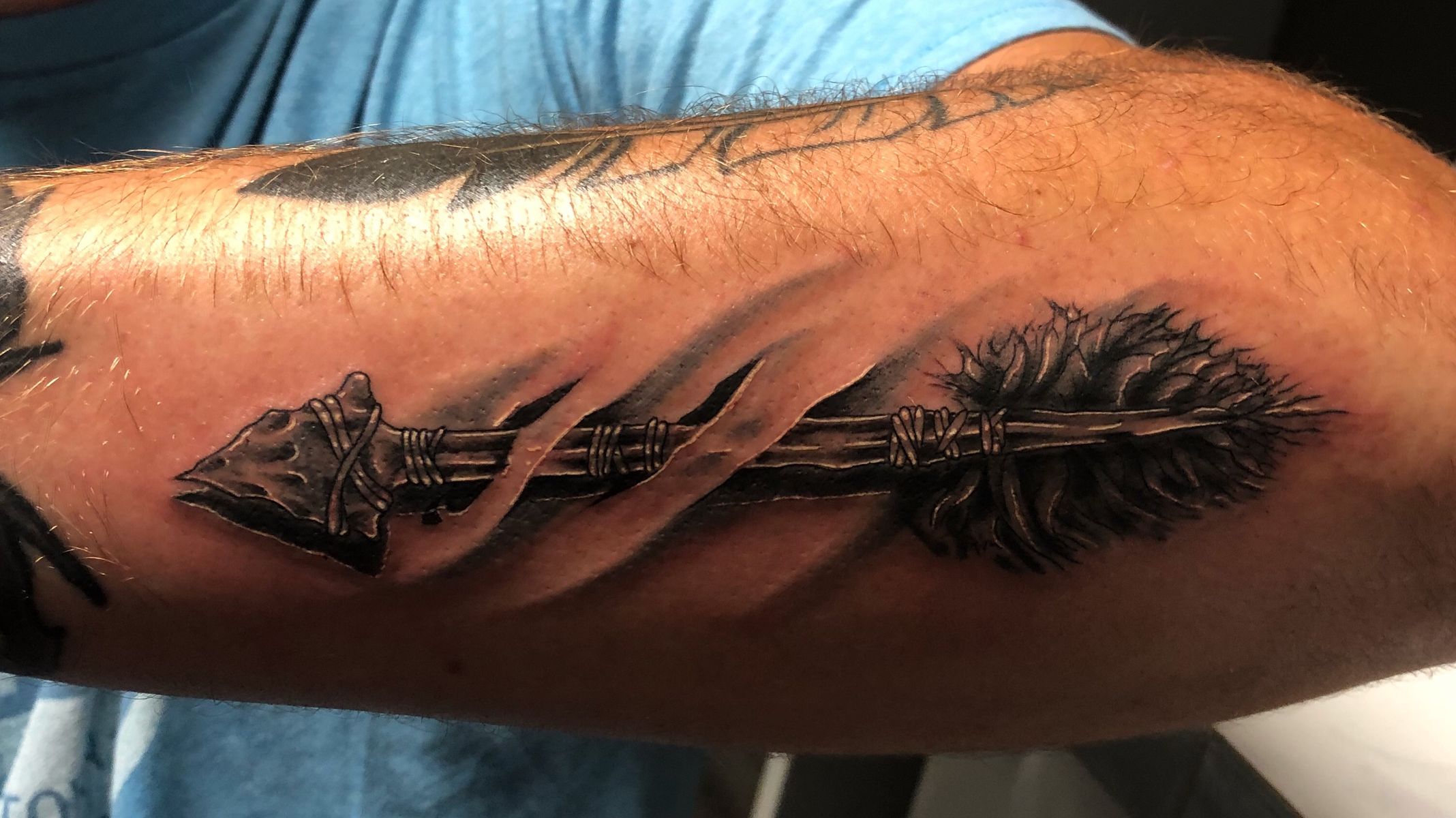 Tattoo uploaded by fine line studio • 3-D arrow in the skin work • Tattoodo