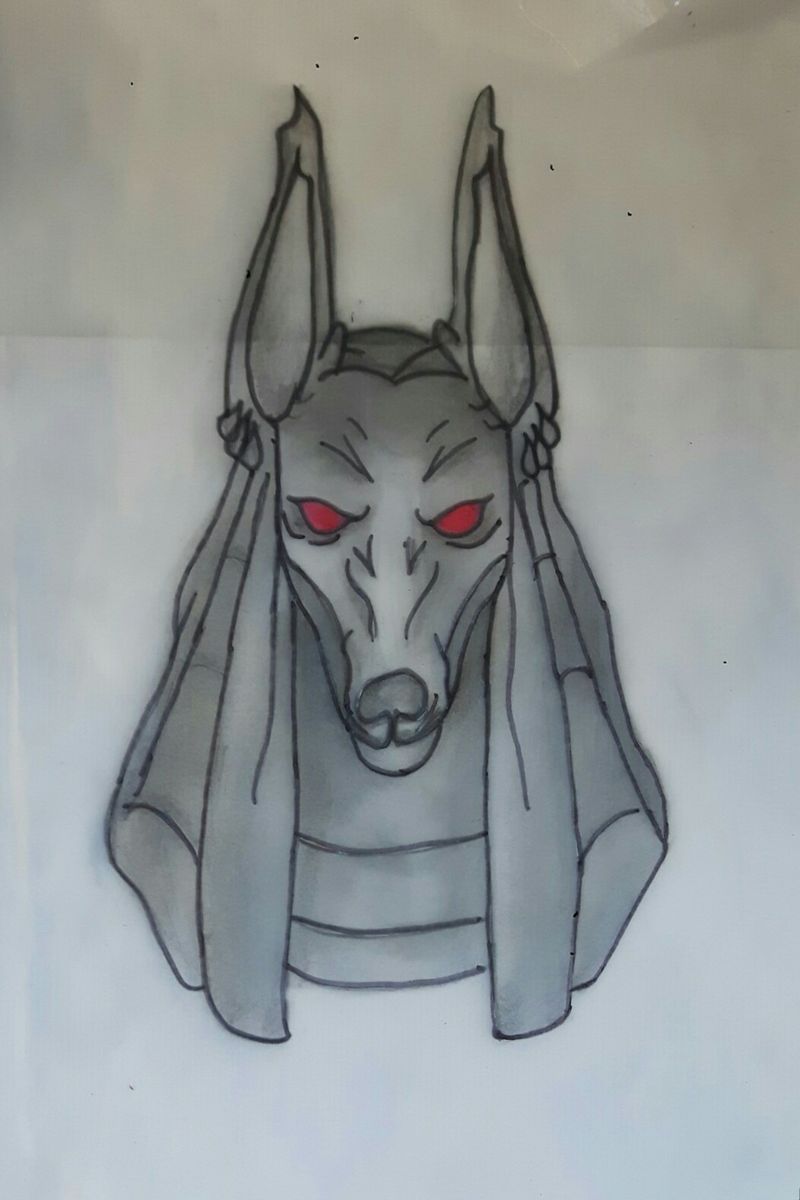 Tattoo uploaded by Mike Cezz • #sketch #anubis #egypt #shading #black # ...