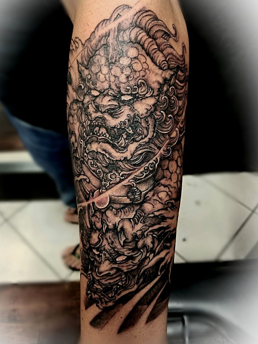 Tattoo uploaded by Phillip Inkz • Foo dog • Tattoodo