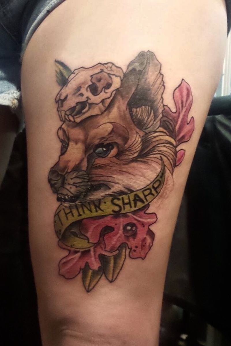 Tattoo uploaded by Charlotte Dolce • Neo traditional fox • Tattoodo