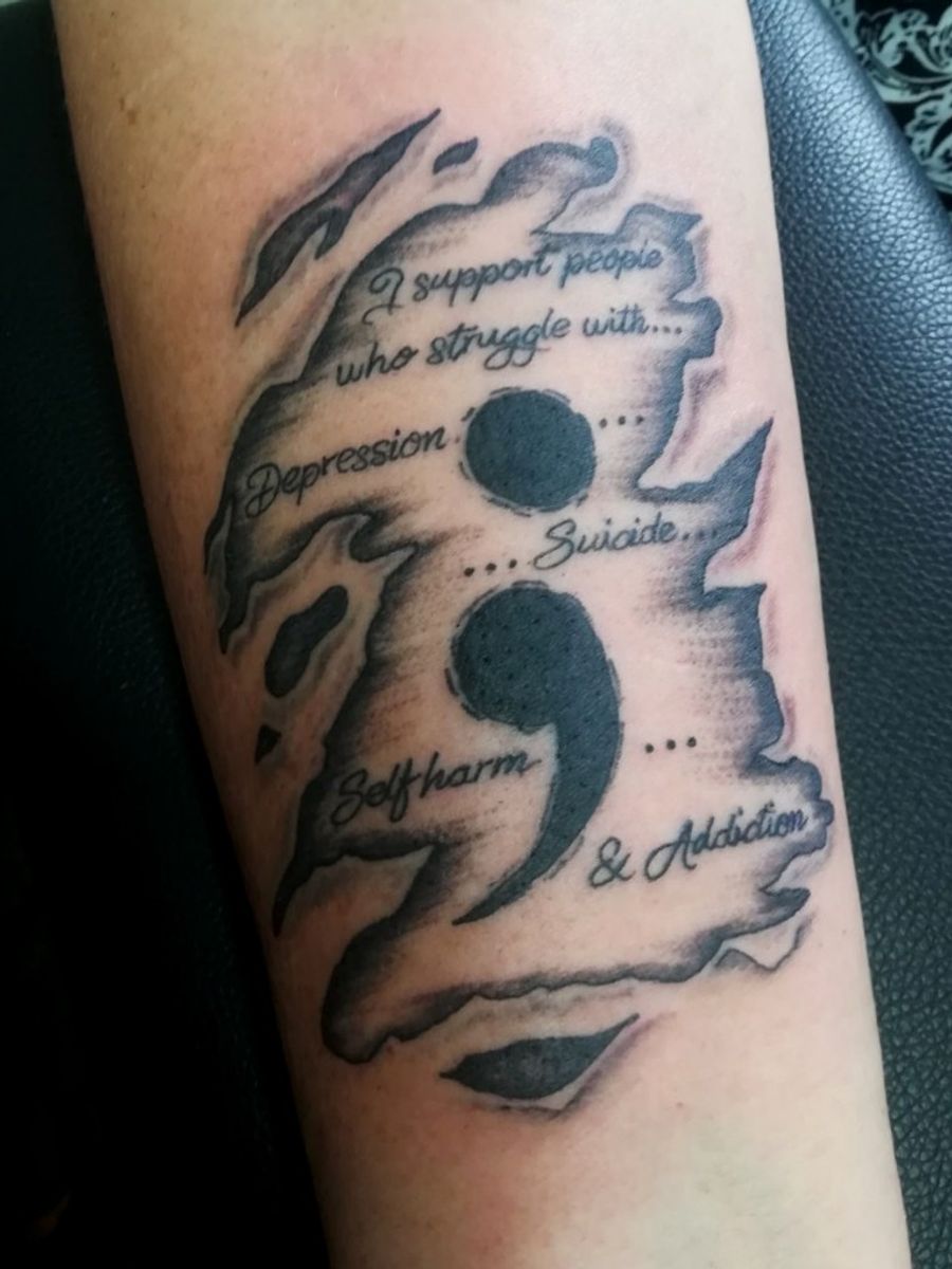 Tattoo uploaded by Chanel Prinsloo • Semi-colon tattoo Meaningful ...