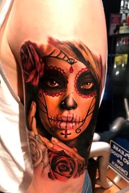 Day Of The Dead Tattoo Day Of The Dead Tattoo