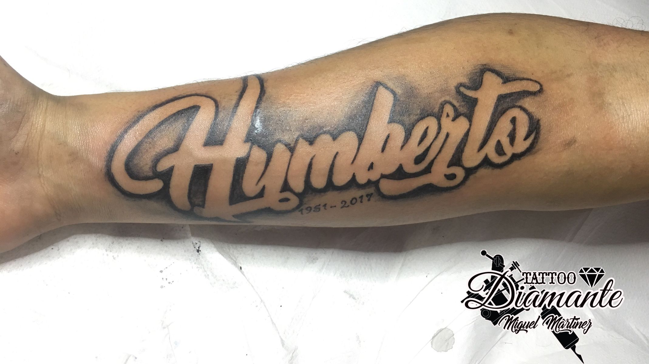 Tattoo uploaded by Diamante Tattoo (Spain) • Lettering • Tattoodo