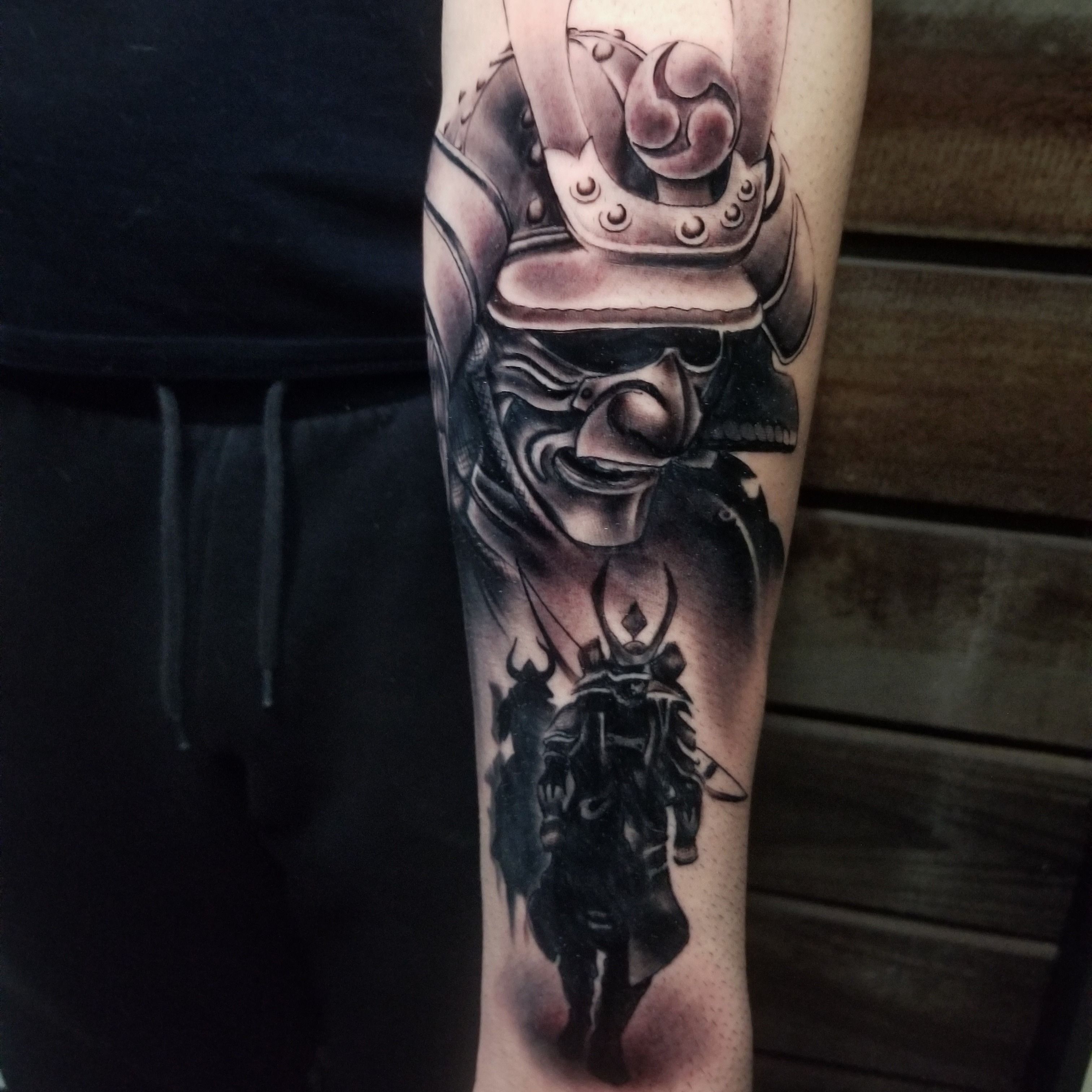 Samurai Warrior Mask Tattoo