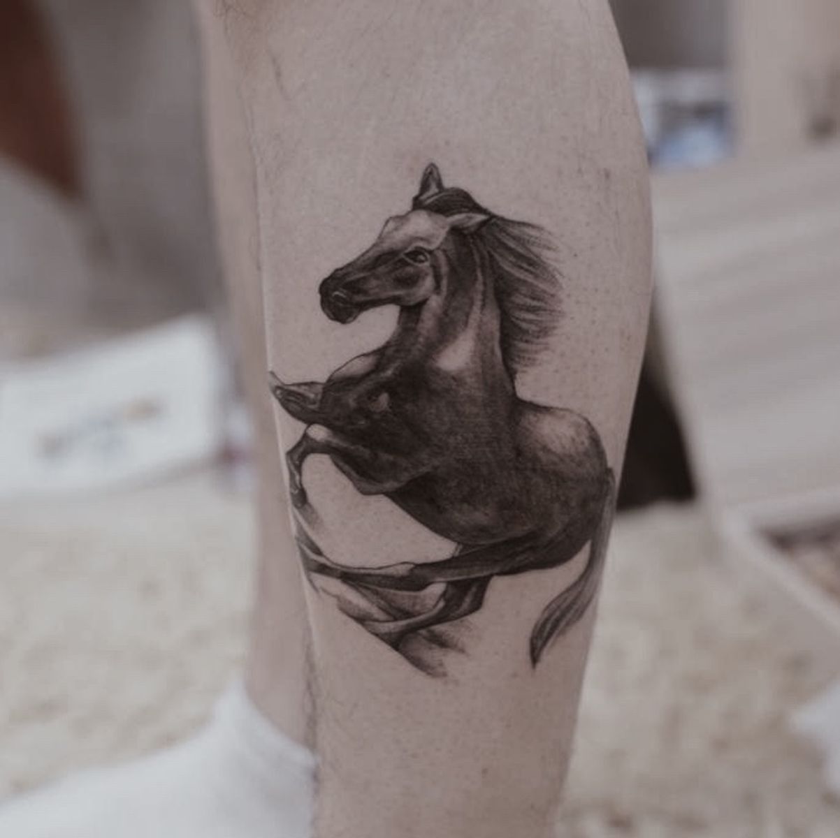 Tattoo uploaded by Lesine Atelier Hong Kong • Wild horse tattoo by ...
