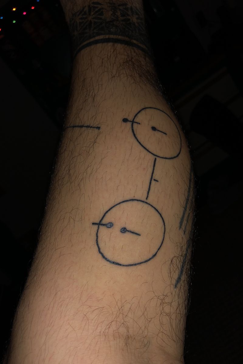 Tattoo uploaded by William Schmidt • Hydrogen atoms on the golden ...