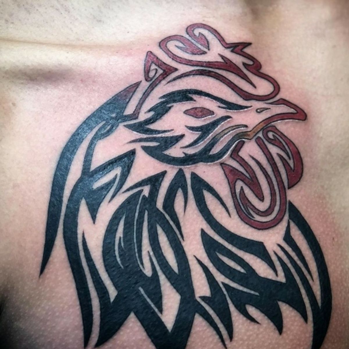 Tattoo uploaded by Jiggy • Tribal rooster • Tattoodo