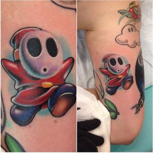 Tattoo uploaded by Justin Stephan • Shy Guy tattoo done on the back of ...