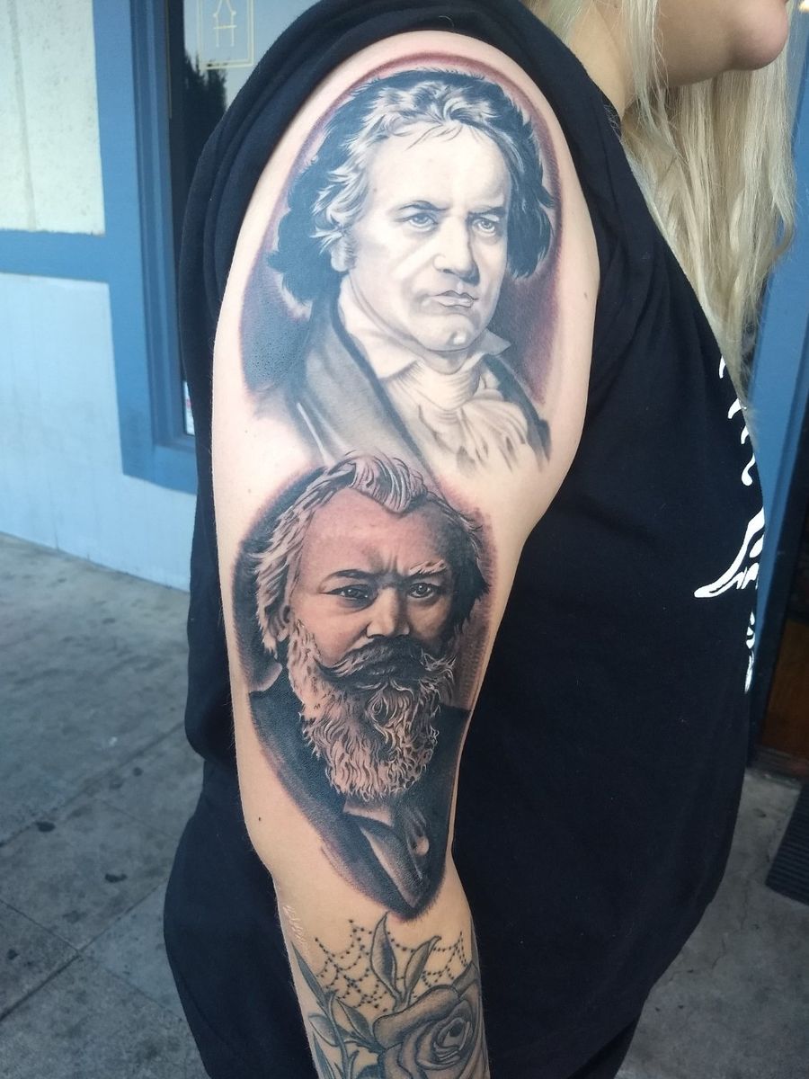 Tattoo uploaded by Ian Vanderwerff • Added Brahms to good ol Beethoven ...