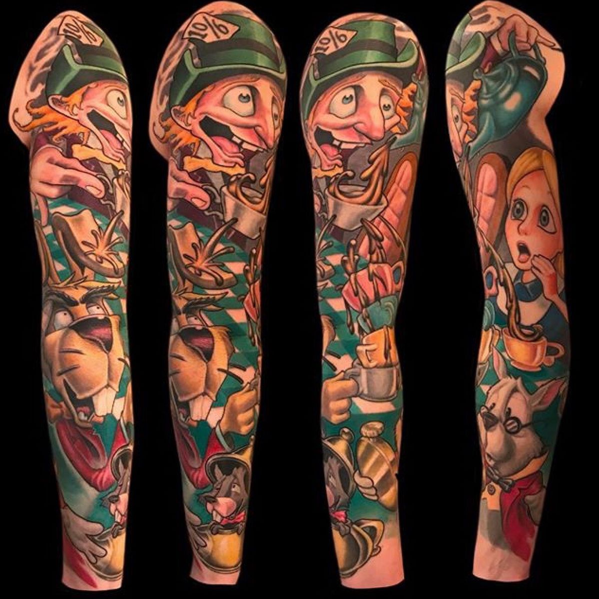 Tattoo uploaded by Fable Tattoo Gallery • Alice in Wonderland sleeve by ...