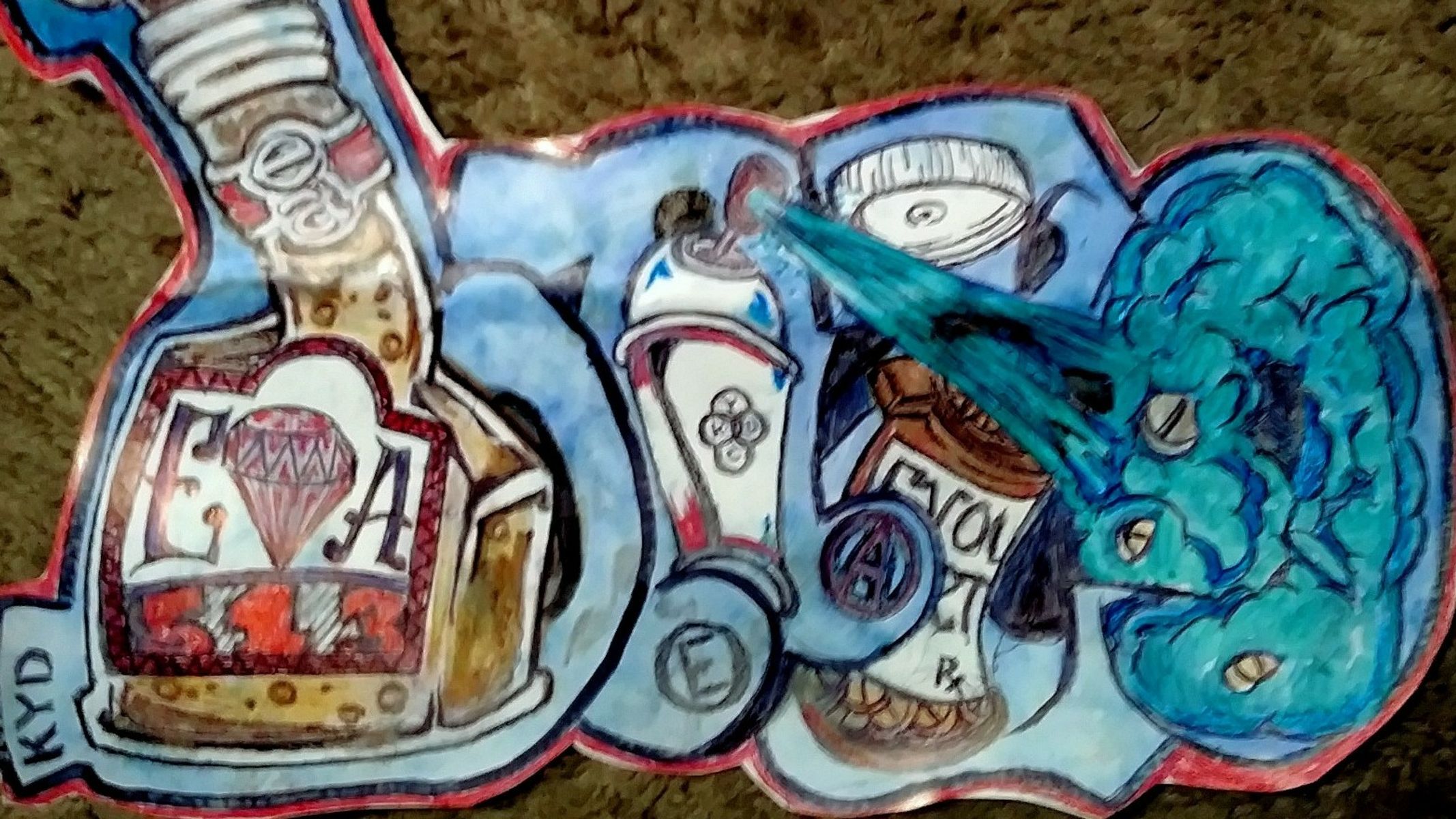 Tattoo uploaded by Tattoos by Bender &KYD Custom designs • Throwie slap ...