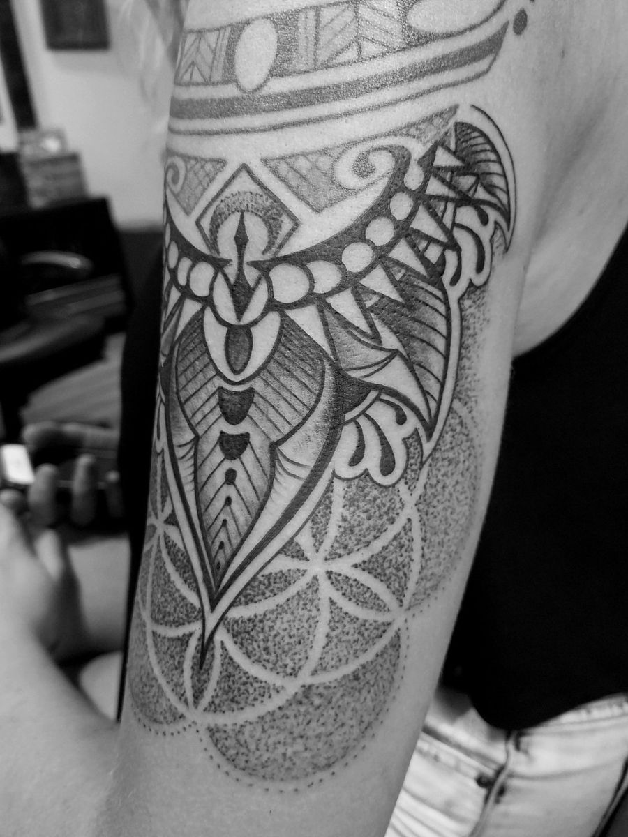 Tattoo uploaded by jarod powell • Ornimental dot work arm piece • Tattoodo