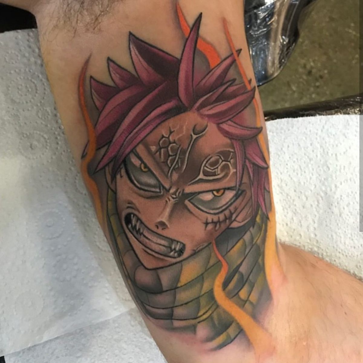 Tattoo uploaded by Jack Douglas • #fairytail #natsu #animetattoo #anime ...