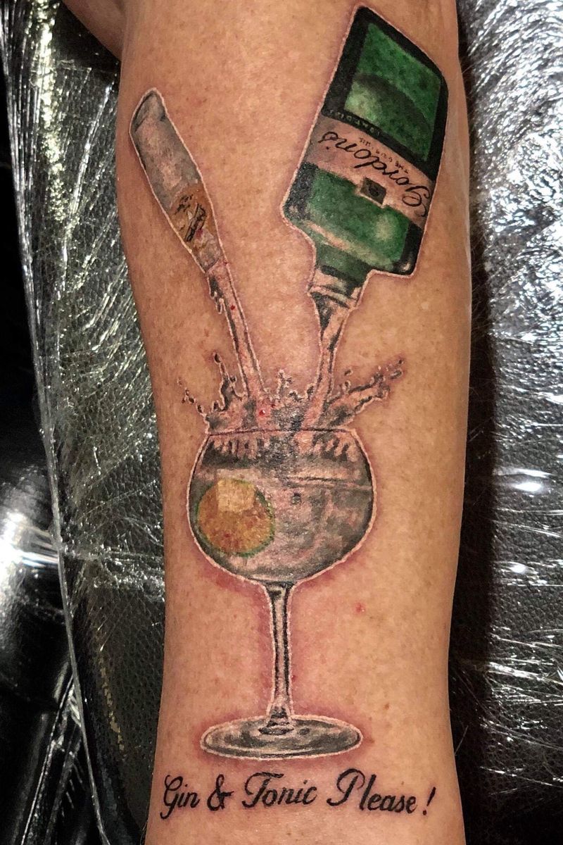 Tattoo uploaded by Angel Ink Phuket • Gon & tonic please! 77 is not too late for the first ...
