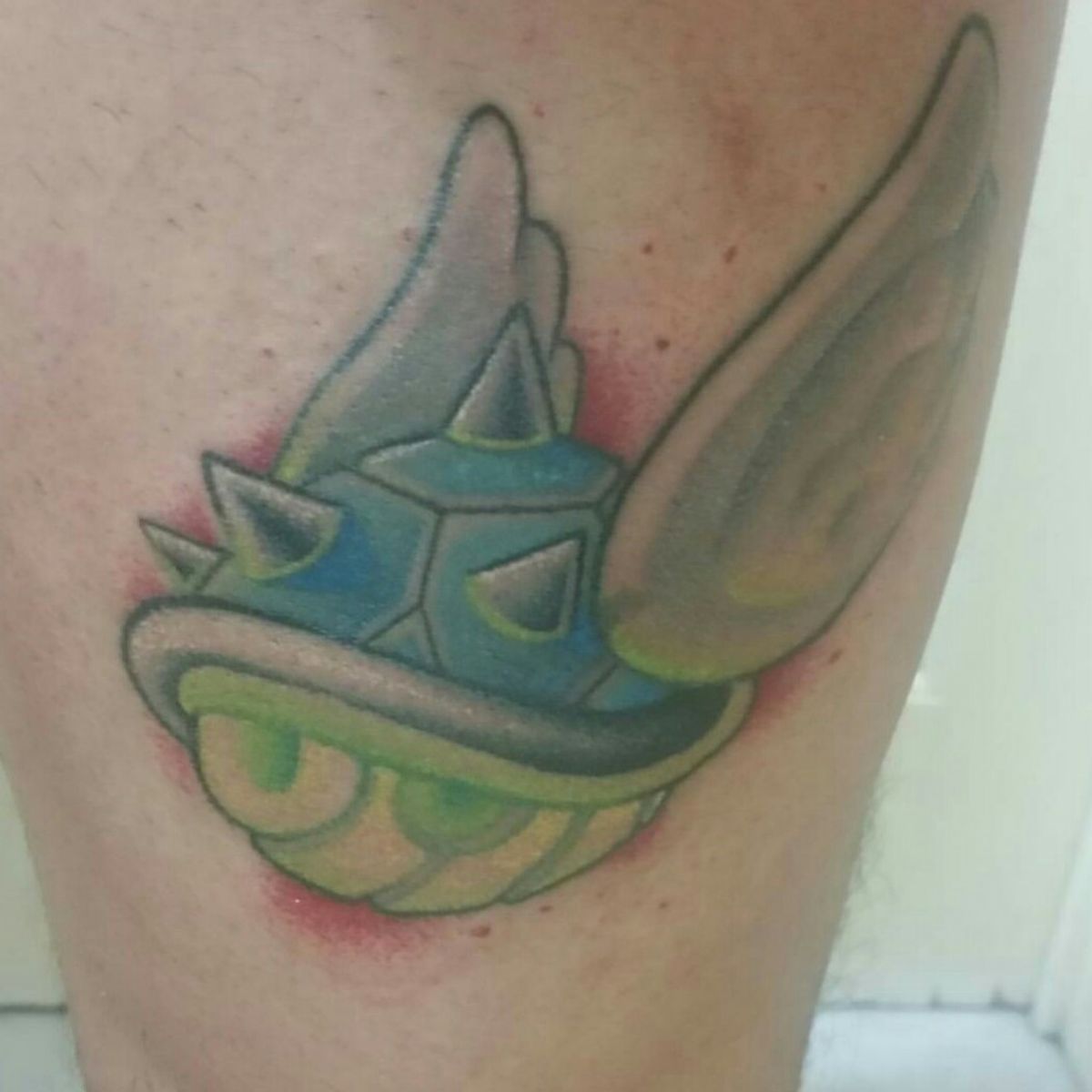 Tattoo uploaded by Francisco Laguna Guerrero • blue shell mario kart ...