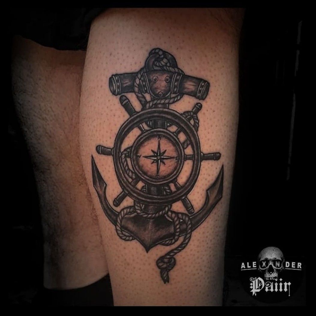 Ancla Timon Tattoos Helm Anchor Hi Res Stock Photography And Images