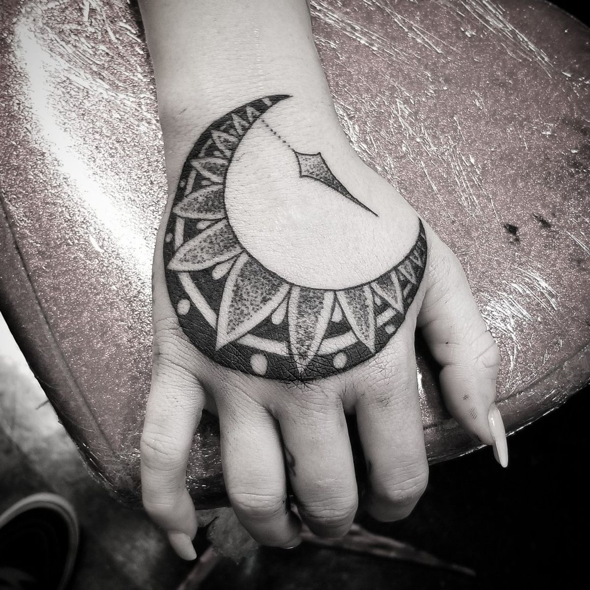 Tattoo uploaded by donjuandemarco1 • Custom mandala moon / blackwork ...