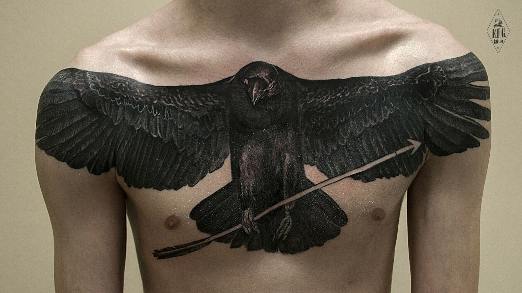 Tattoo uploaded by Женя Локтионов • Voron tattoo • Tattoodo