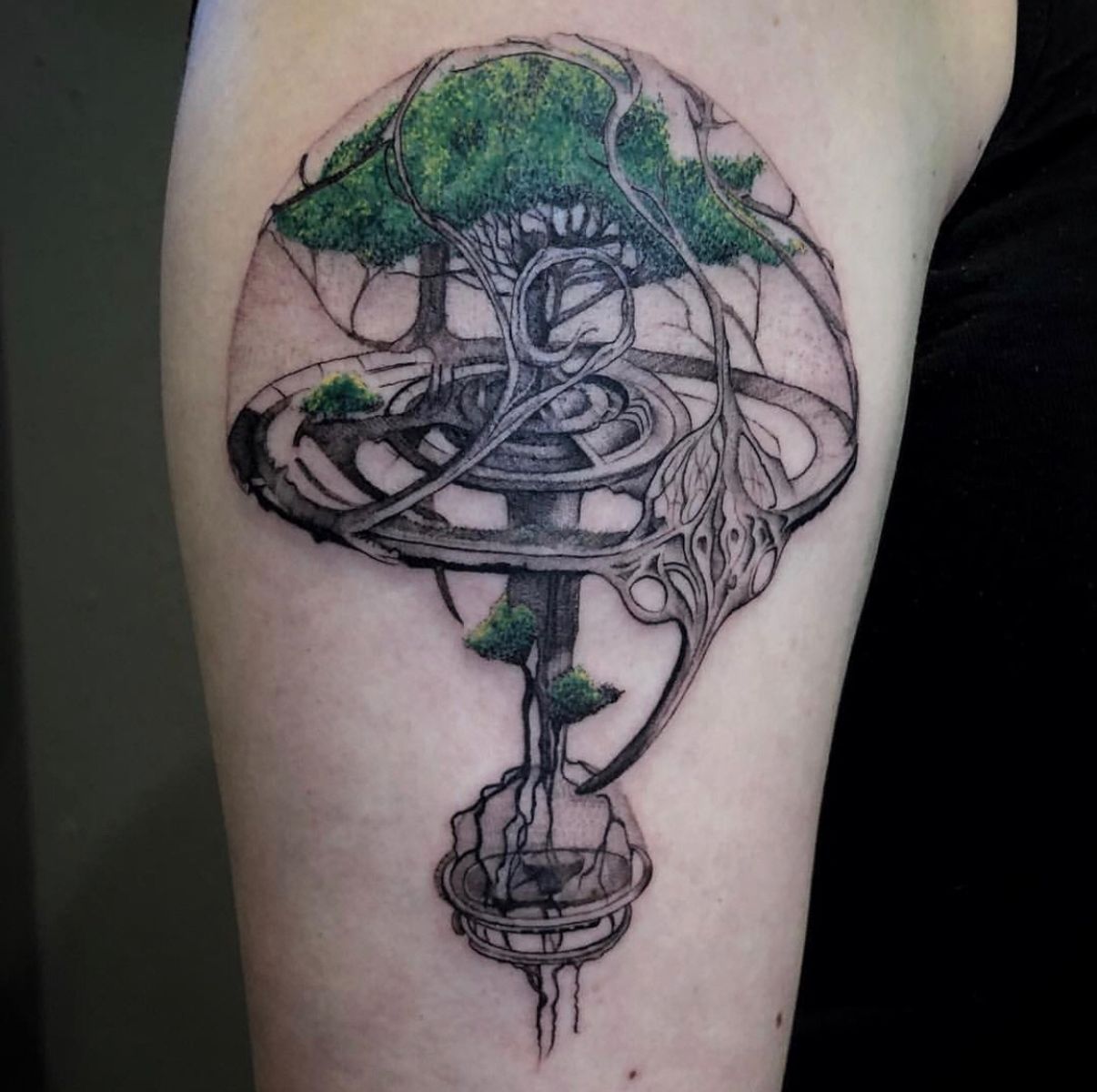 Tattoo uploaded by Red Baron Ink • Trapped #tree #tattoo by ...