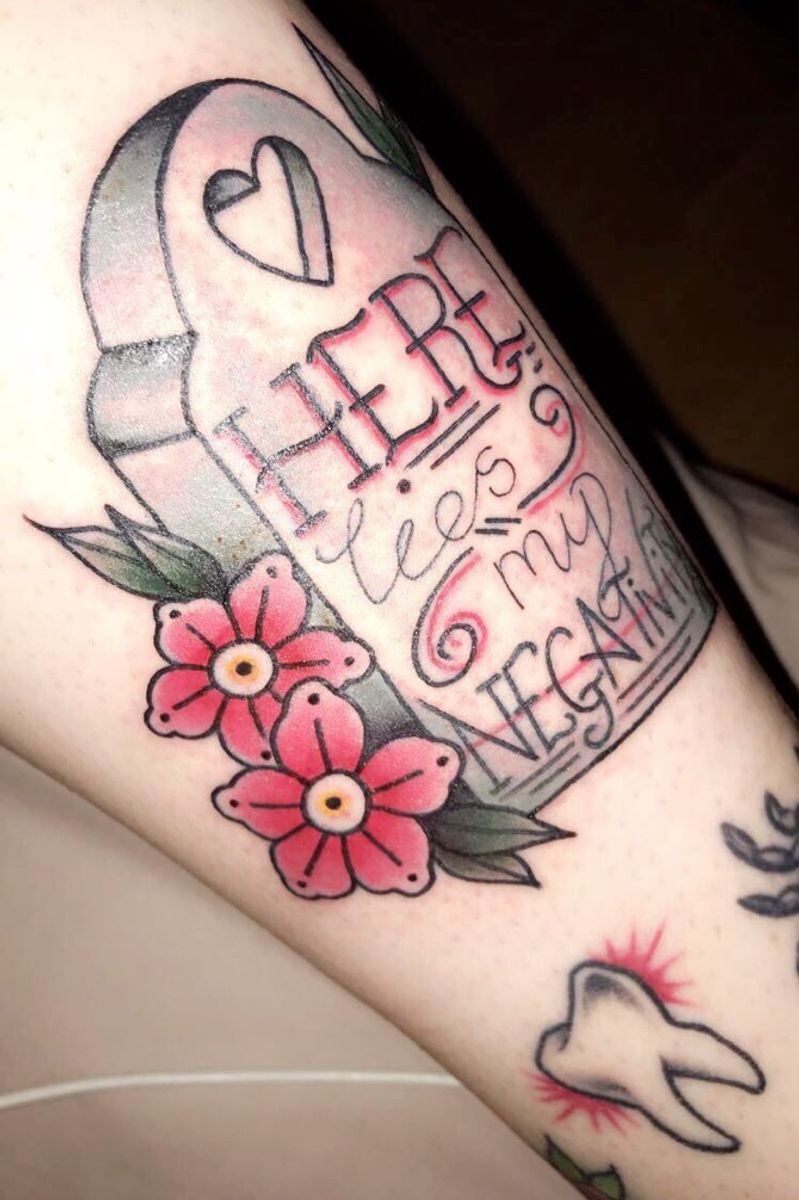 Tattoo uploaded by Aoibhínn Mccarthy • Traditional Gravestone Tattoo ...