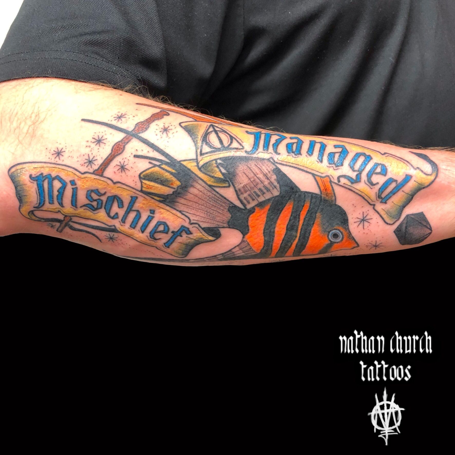 Harry Potter Mischief Managed Tattoo